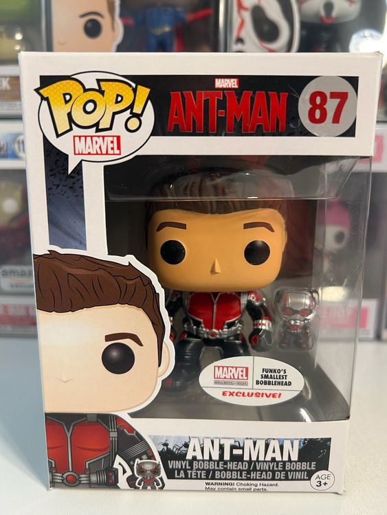 Funko POP! Ant-Man (Unmasked) (Funko's Smallest Bobblehead) (Neu und ...