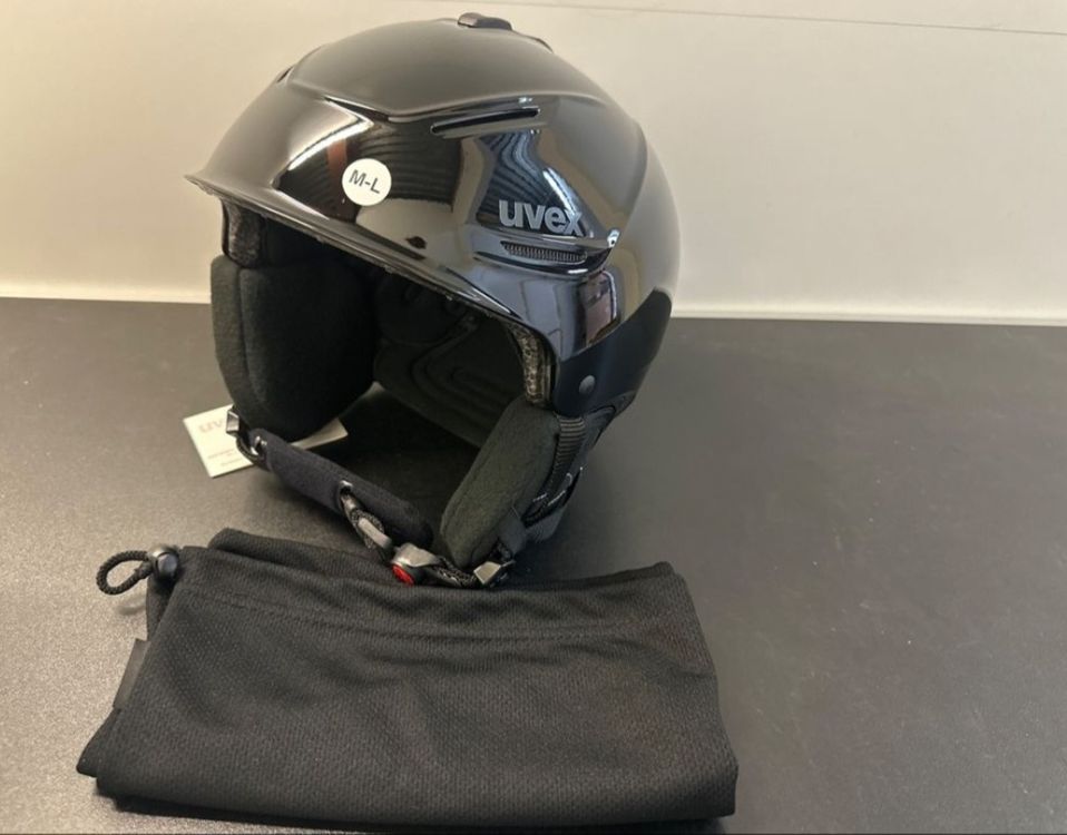 Uvex p1us Skihelm, Schwarz, M-L (55-59 cm) (Neu und originalverpackt ...