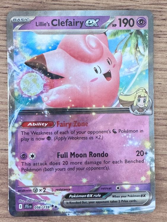 Lillie’s Clefairy ex Pokemon Journey Together JTG 056/159 | Kaufen auf ...