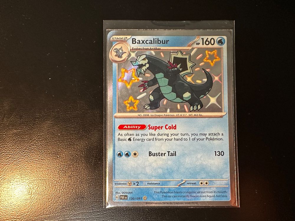 Baxcalibur Baby Shiny 130/091 Pokémon Paldean Fates | Kaufen auf Ricardo