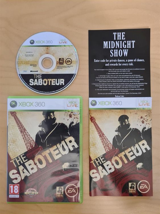 The Saboteur (Xbox 360) (Gebraucht) in für CHF 3 – mit Lieferung auf ...