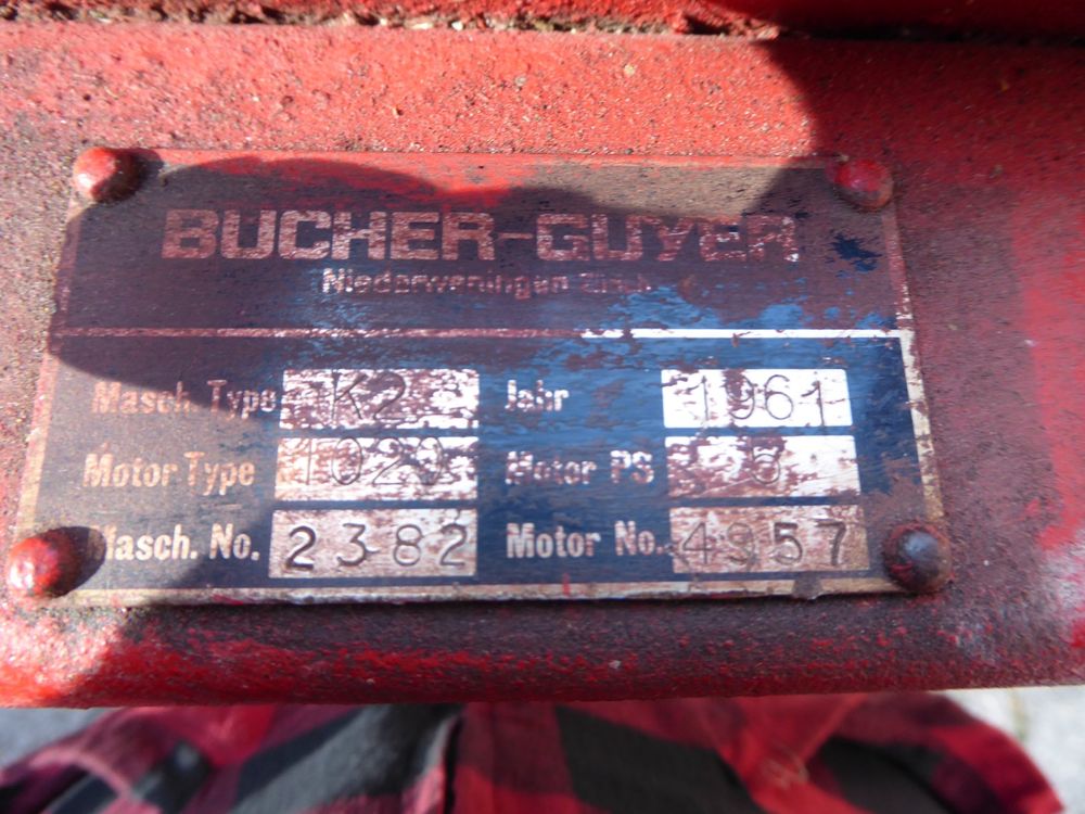 Motormäher Bucher K2 Mäher Mähmaschine Bucher Maag Motor (Gebraucht) in ...
