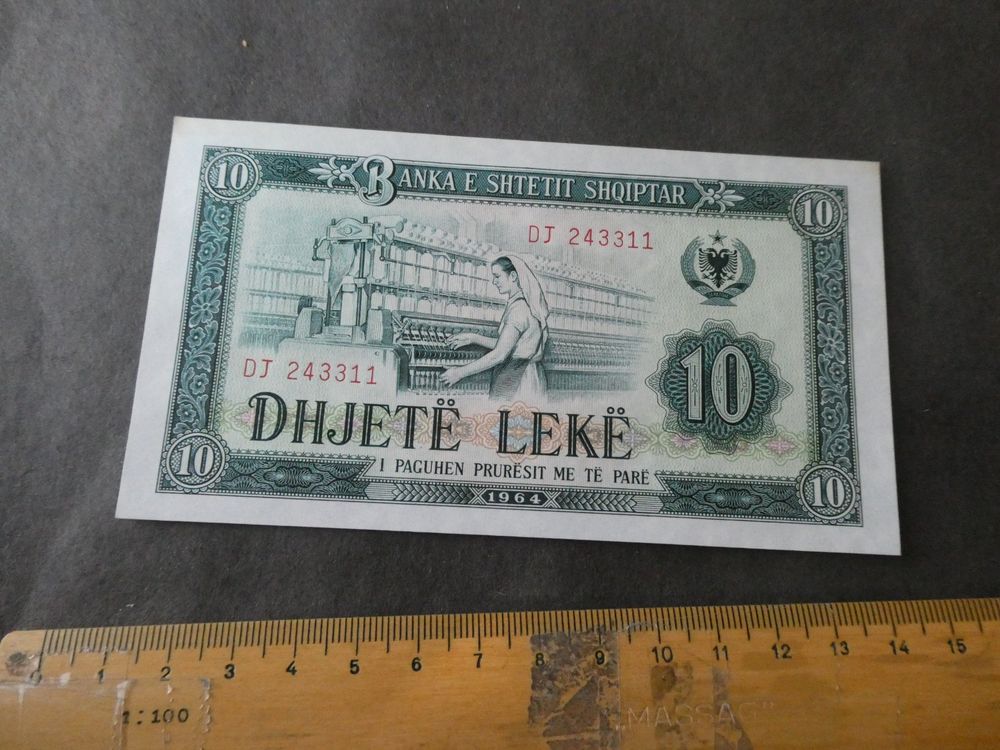 Albanien 1964, 10 Leke - ungefaltet (Neu (gemäss Beschreibung)) in ...