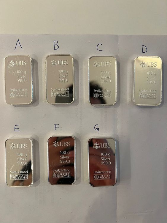 100 GRAM UBS SILVER BAR (Neu (gemäss Beschreibung)) in Zürich für CHF ...