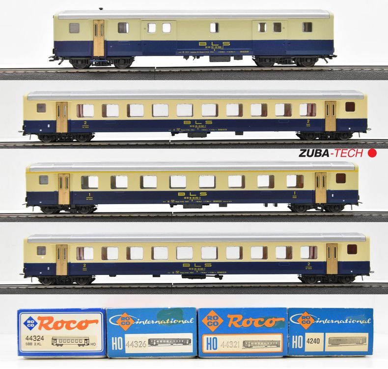 Roco 4x Personenwagen EW II BLS, H0 WS mit OVP (Gebraucht) in St ...