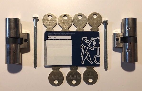 2 Kaba Star Doppelzylinder M1515 mit Sicherheitskarte (Gebraucht) in ...