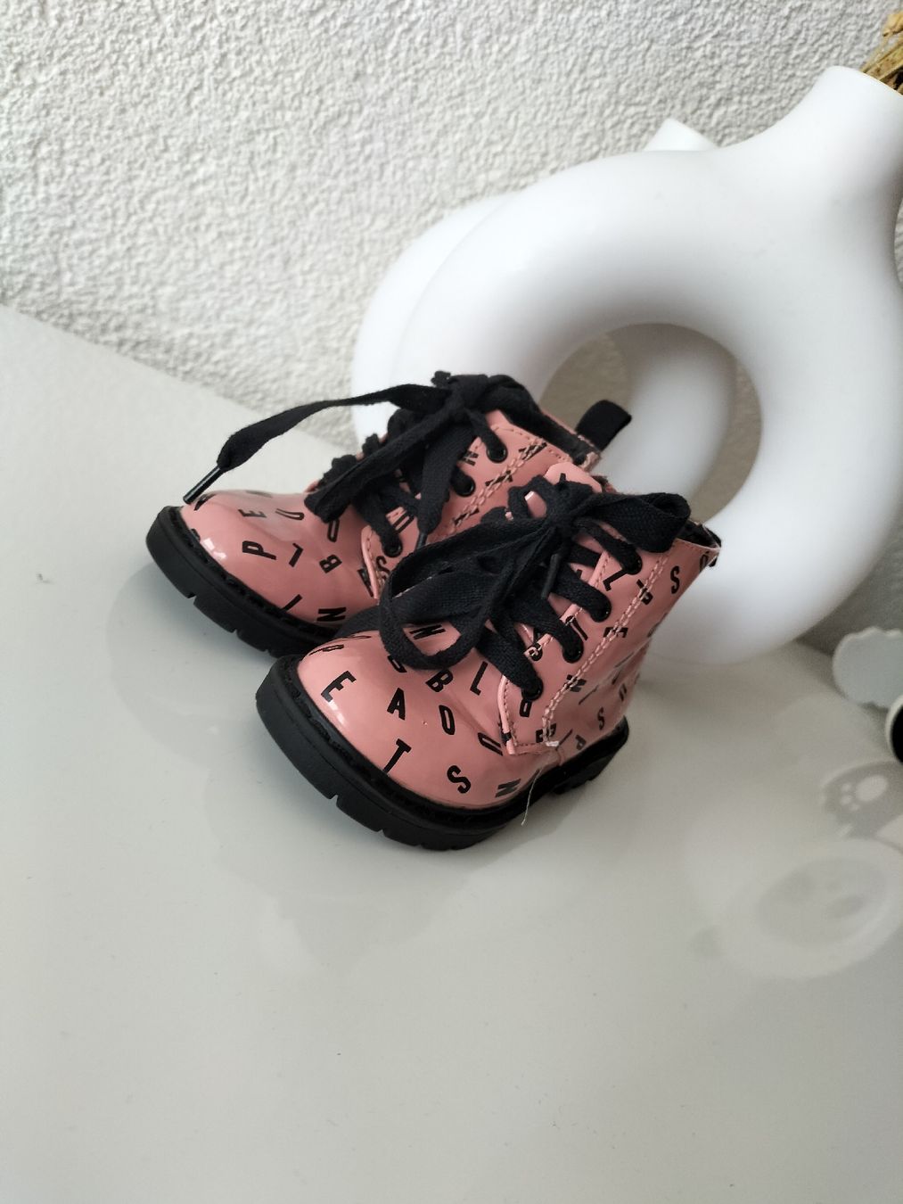 Bottes Zara Baby rose à lettres, taille 20 - parfaites! (Neuf (Voir ...