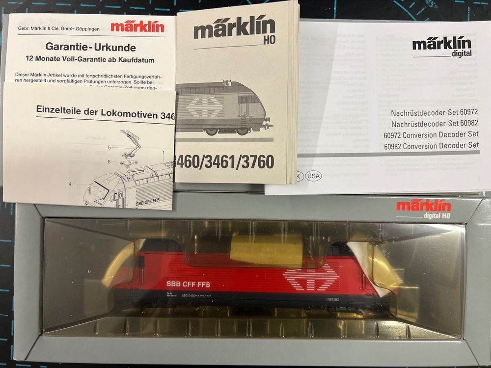 Märklin Re 460 "Uetliberg " Digital MFX Platine LED (Neu (gemäss Beschreibung)) in Martigny für ...
