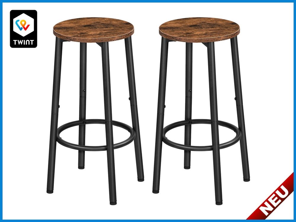 Rustikale Barstuhl Hocker Industrie-Design - Barhocker | Kaufen auf Ricardo