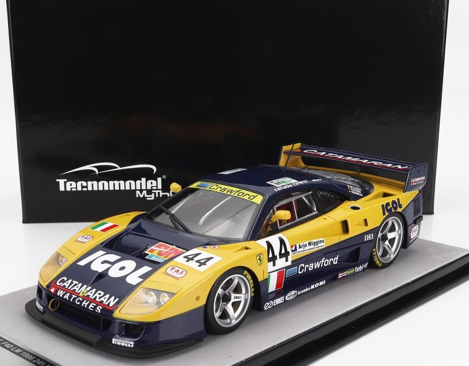 FERRARI F40 GTE TURBO V8 #44 24h LM 1/18 1996 NEU ltd. (Neu und ...
