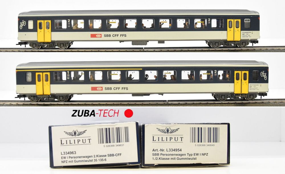Liliput 2x Personenwagen EW I NPZ SBB H0 GS mit OVP (Gebraucht) in St. Gallen für CHF 143 – mit ...