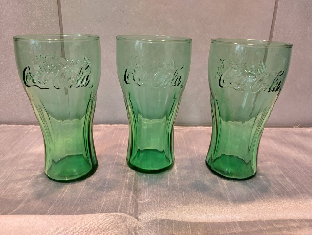 2007/2008 McDonald's Coca Cola Glas 3 Gläser Classic Grün | Acheter sur ...