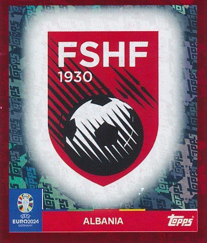 EURO 2024 Swiss Edition Albanien Wappen Topps Foil Parallel | Kaufen ...