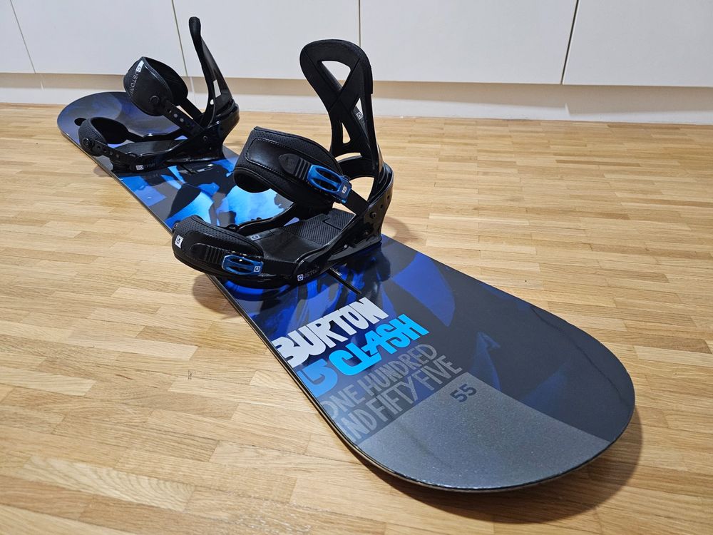 BURTON CLASH 155,V-Rocker mit NEUWERTIGE BURTON CUSTOM Gr. M (Gebraucht) in Aarau Rohr für CHF ...