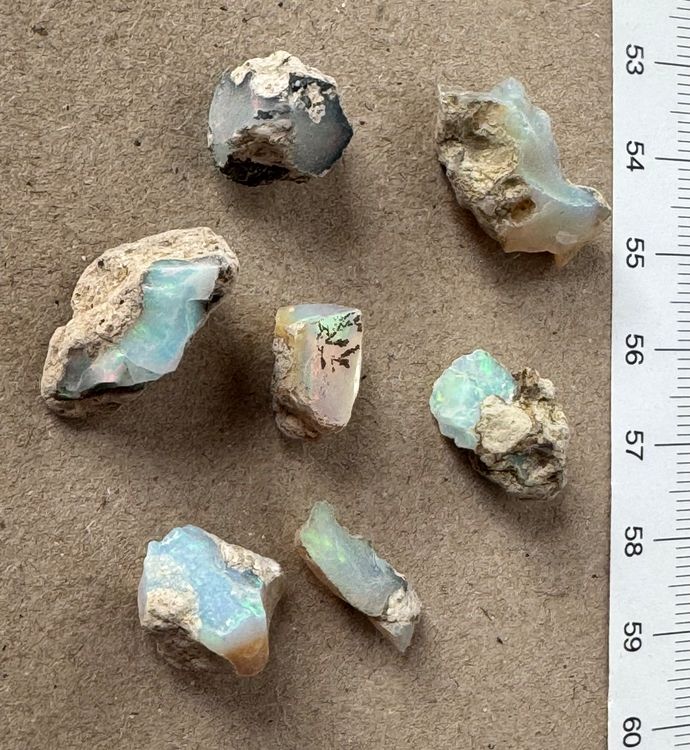 Opale aus Welo Mine Aethiopen Splitter roh unbehandelt Opal (Neu und ...