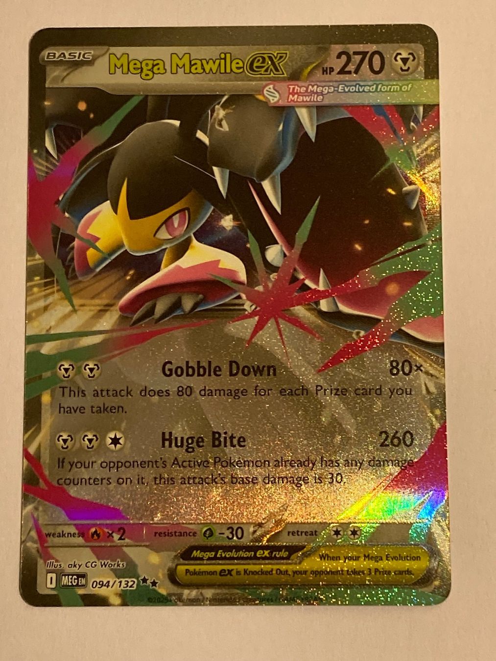Pokemon MEGA EVOLUTION Mega Mawile ex 094 / 132 🇬🇧 EN (Neu (gemäss ...