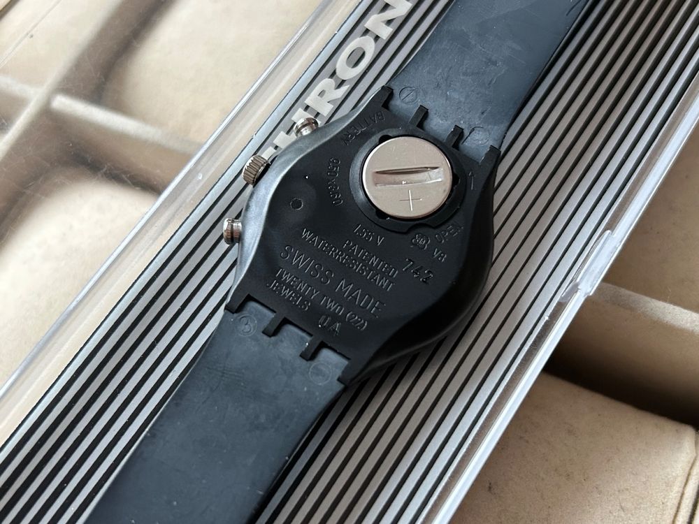 Montre Swatch chrono BLACK FRIDAY SCB100 fonctionne 1989 | Kaufen auf ...