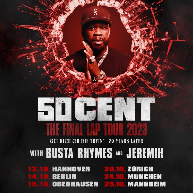 20.10.23: 50 Cent Stehplatz Ticket Hallenstadion Zürich (Neu und ...