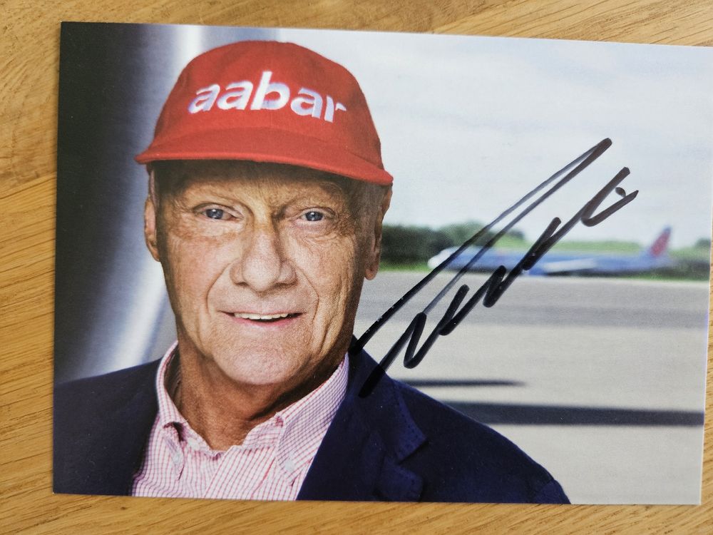 handsignierte Niki Lauda Autogrammkarte | Kaufen auf Ricardo