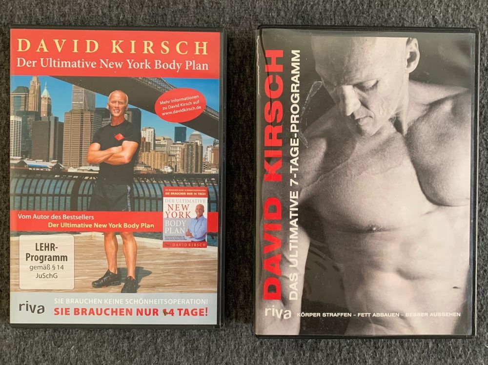 David Kirsch 8 DVDs, New York Body Plan u. 7-Tage-Programm (Gebraucht ...
