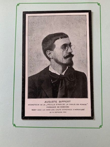 Auguste Bippert Rédacteur mort dans accident d'avion Cobioni (D ...