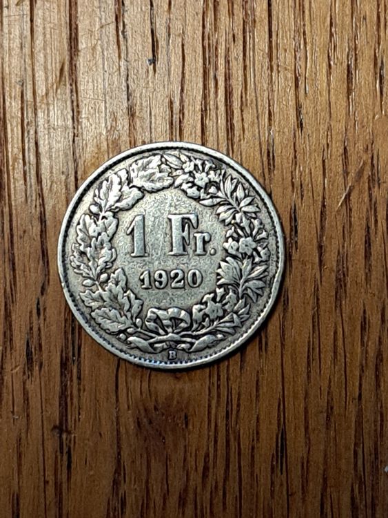 1 Fr. Silber Münze Jahrgang 1920 | Kaufen auf Ricardo