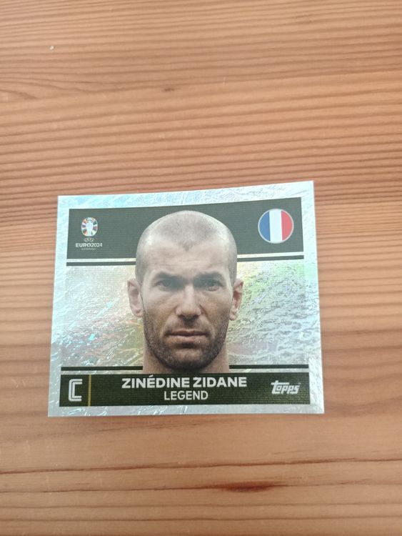 Zinedine Zidane Sticker Topps Euro 2024 (Neu (gemäss Beschreibung)) in ...