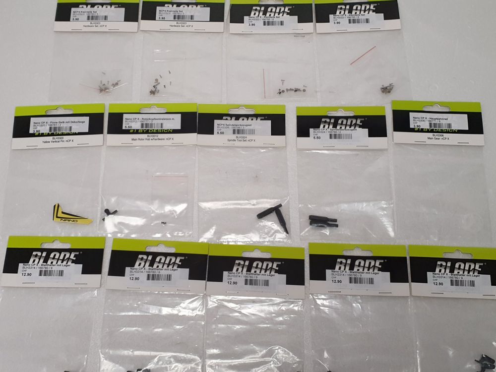Heli Blade Nano CP X Ersatzteile Mix 14-teilig | Kaufen auf Ricardo