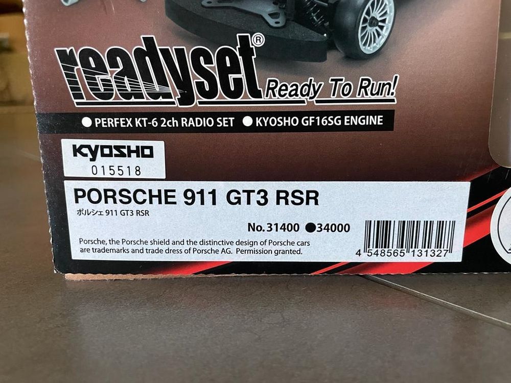 nitro SET KYOSHO GF16SG 015518 PORSCHE 911 GT3 RSR 34000 no. (Gebraucht ...