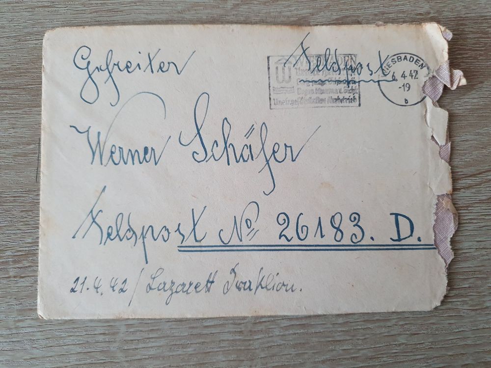 Feldpost Brief mit Inhalt WW2 1942 | Kaufen auf Ricardo