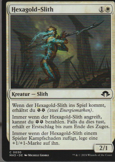 TCG Magic The Gathering MTG MH3 0030 Hexagold-Slith (Neu (gemäss ...