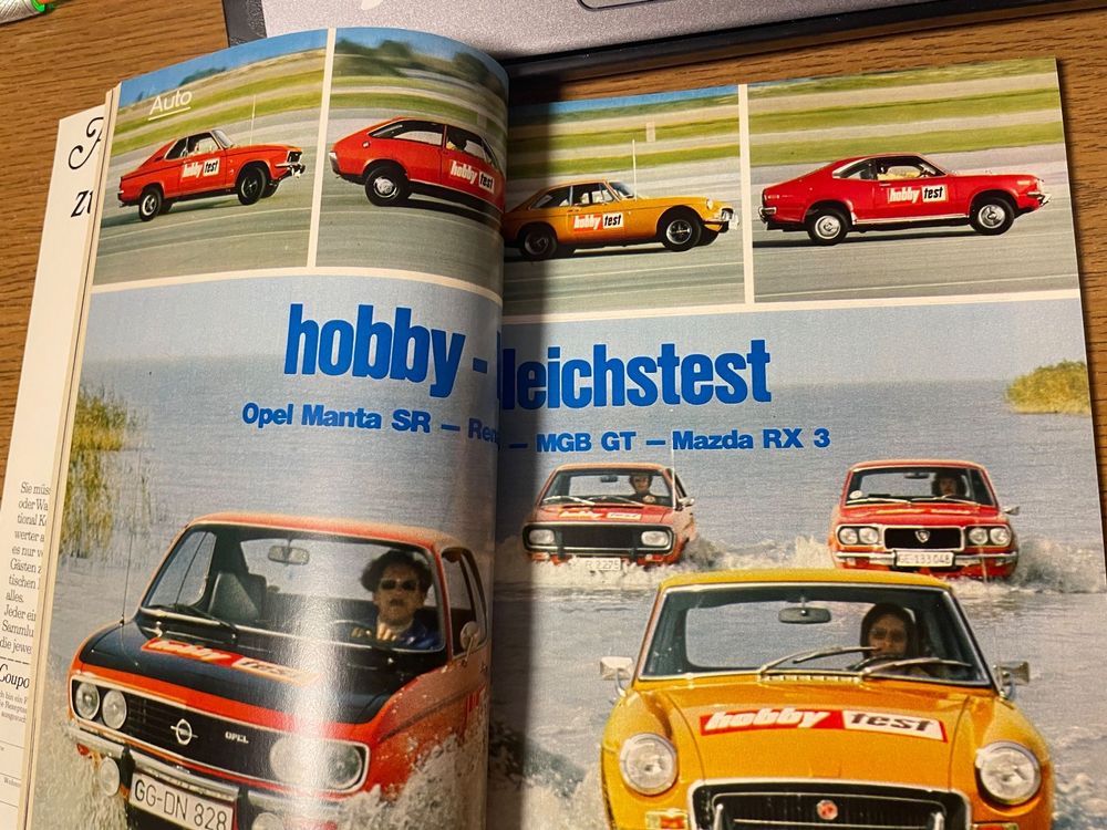 HOBBY 1973 - Manta SR - Renault TS - Mazda RX - MG B GT (Gebraucht) in Menziken für CHF 5 – mit ...