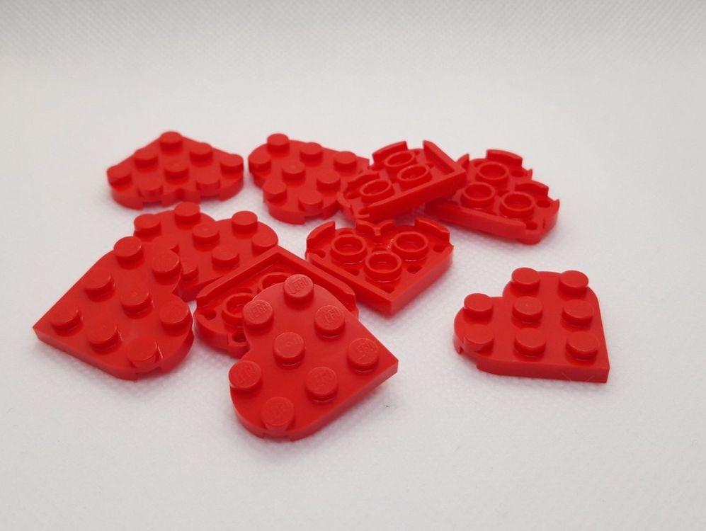 Lego 10 Stk. rote Herzen (Neu (gemäss Beschreibung)) in Inwil für CHF 3 ...