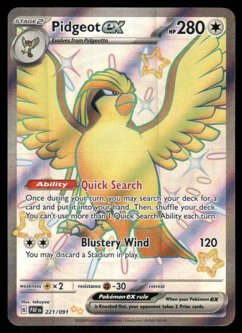 Pokémon Pidgeot ex (PAF 221) (Neu (gemäss Beschreibung)) in Adligenswil ...