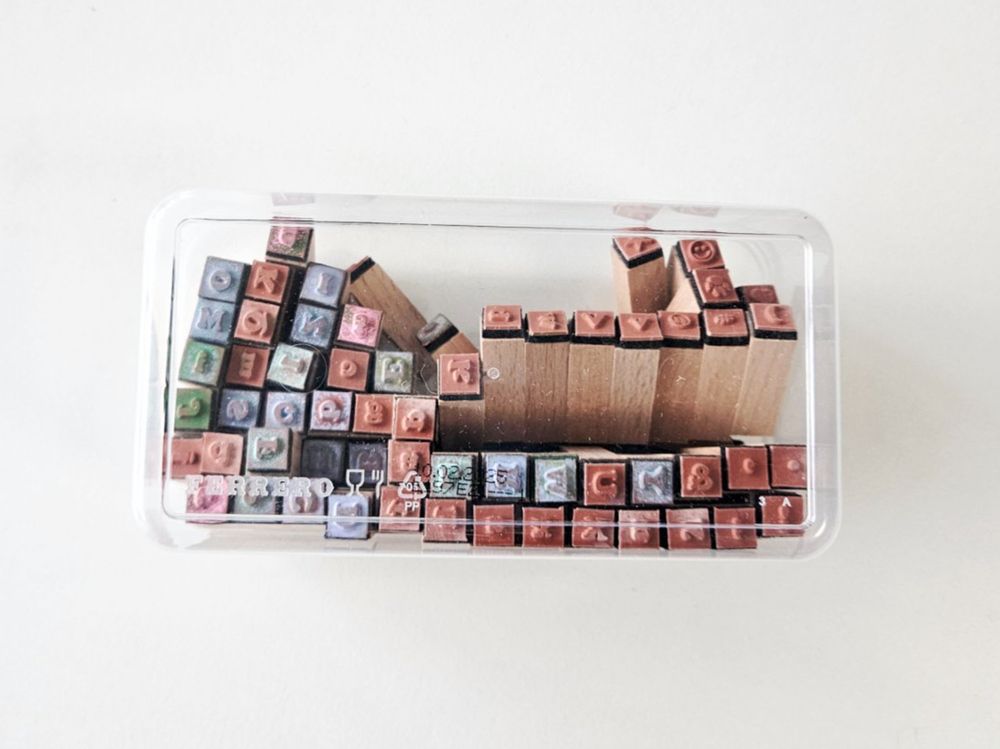 Stempelset Buchstaben und diverse Zeichen und Symbole (Gebraucht) in ...