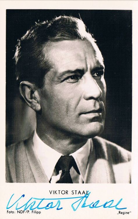 Viktor Staal 1909-82 Autogramm signiert Vintage Foto 9x14cm (Gebraucht) in Bischofszell für CHF ...