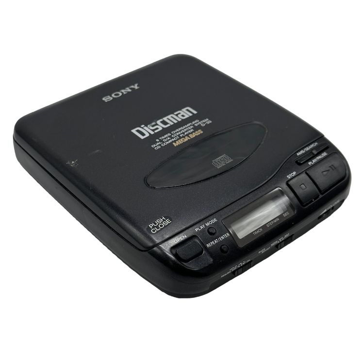 Sony Discman D-33 Compact Disc CD Player Black Mega Bass (Gebraucht) in ...