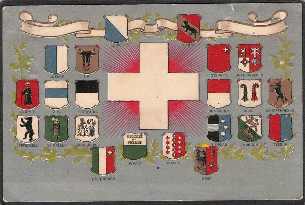 #Wappen Schweiz , gel. 1913 (Gebraucht) in Reichenburg für CHF 7 – mit Lieferung auf Ricardo kaufen