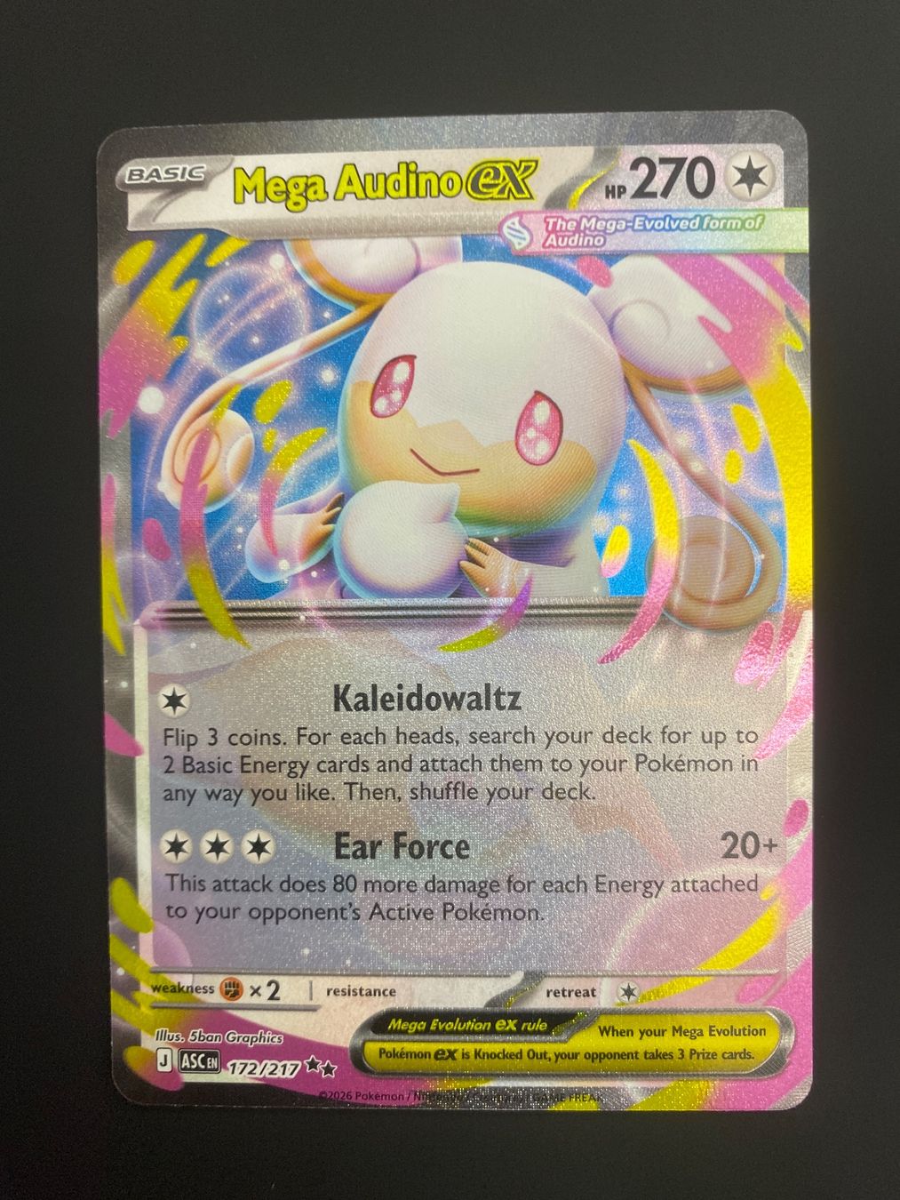 Mega Audino ex 172 - Ascended Heroes - EN ab 1 (Neu (gemäss ...