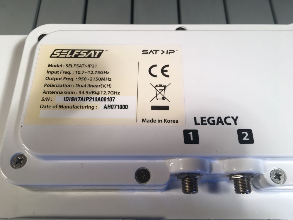 Selfsat IP 21 - Sat IP Flachantenne (Defekt) in Monteggio für CHF 49 – mit Lieferung auf Ricardo ...