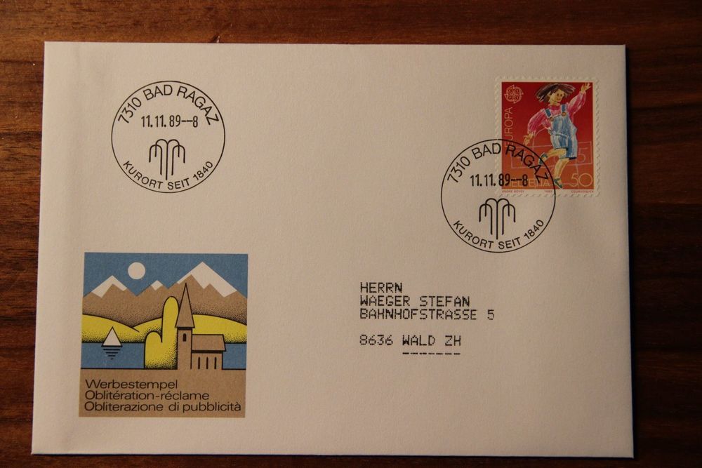 Schweiz 1989 - 7310 Bad Ragaz (Neu (gemäss Beschreibung)) in Jona für CHF 0.5 – mit Lieferung ...