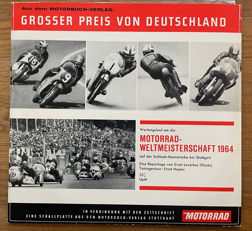 10'', Grosser Preis von Deutschland, Wertungslauf zu WM 1964 (Gebraucht ...