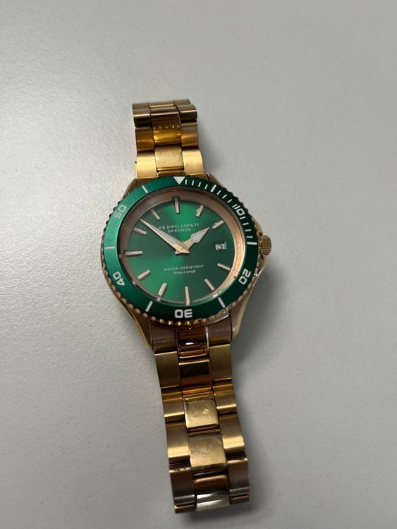 Elegante Filippo Loreti Uhr Rose Gold Grün (Gebraucht) in Zürich für ...
