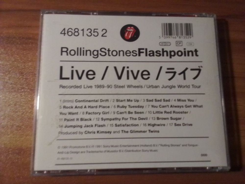 Rolling Stones - Flashpoint Live | Kaufen auf Ricardo