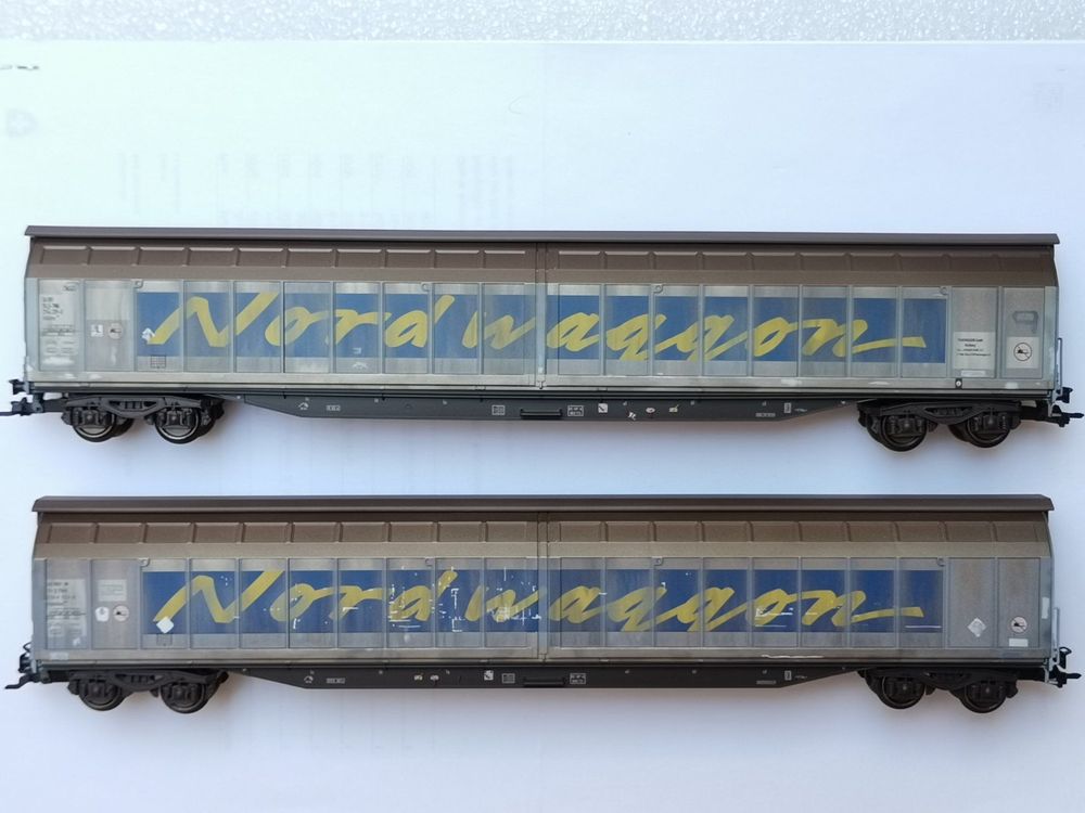 Märklin H0 48065 Schiebewandwagen-Set Habiins Transwaggon (Neu und ...