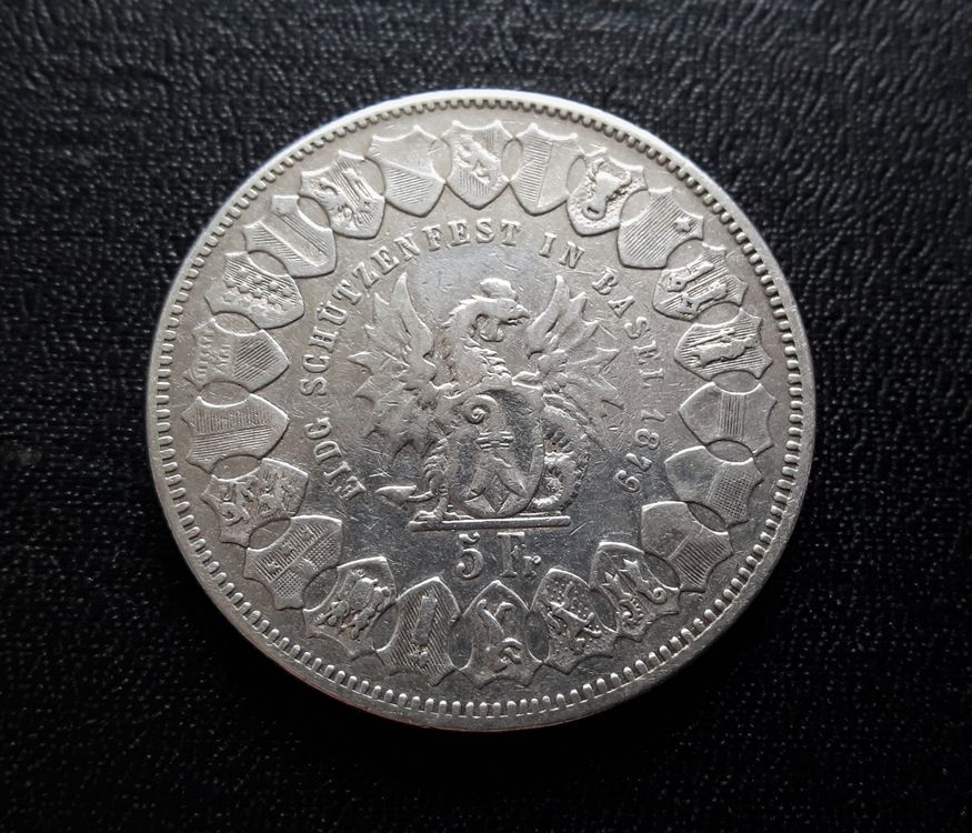 5Fr. EIDG. SCHÜTZENFEST BASEL 1879 (Gebraucht) in Zürich für CHF 88 – mit Lieferung auf Ricardo ...