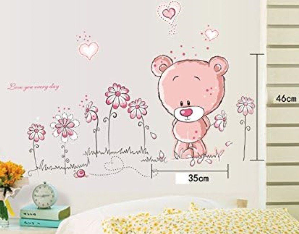 🧸 Teddy Wandsticker - Niedlich und Verspielt! 🐻💫 (Neu und ...