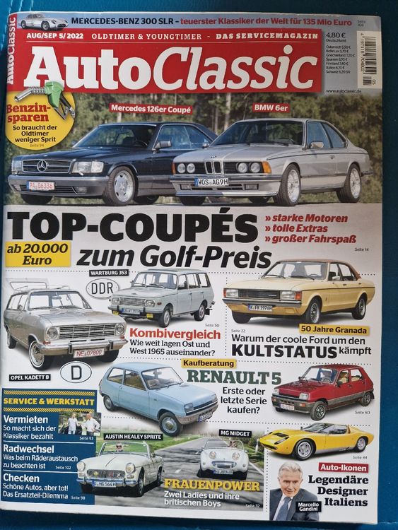 Mercedes 560 SEC 126/Bmw 635 CSI Ford Granada Simica 1100Bre | Kaufen ...