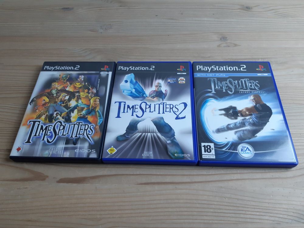 Timesplitters Set: Time Splitters 1 + 2 + Future Perfect PS2 (Gebraucht ...