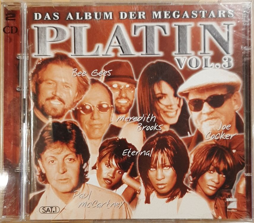 Platin Vol.3 - Album der Megastars, 2CD Hit Sampler 1997 (Gebraucht) in ...